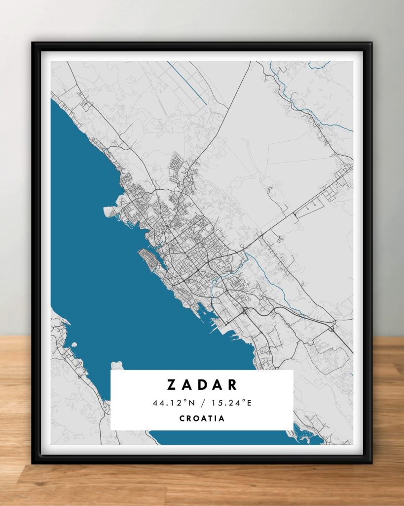 ZADAR City Digital Map Poster – Special | Maps & More