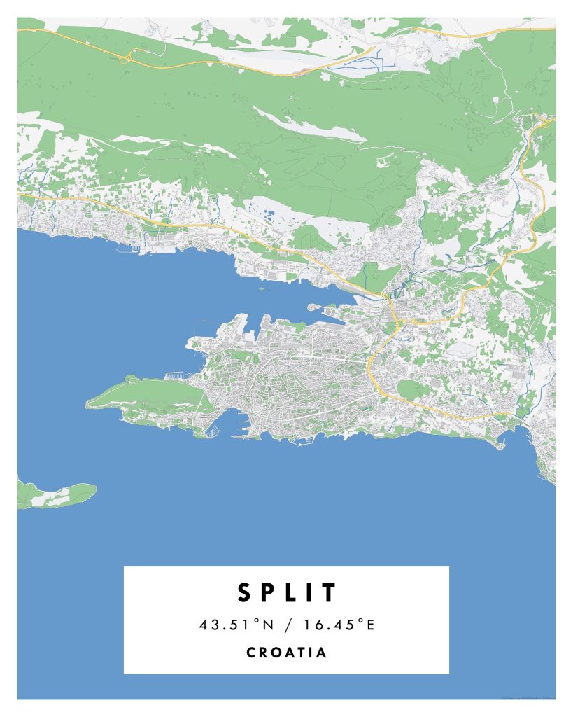 SPLIT Digitalna Karta Grada | Maps & More