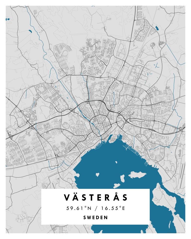 VÄSTERÅS City Digital Map Poster – Special | Maps & More