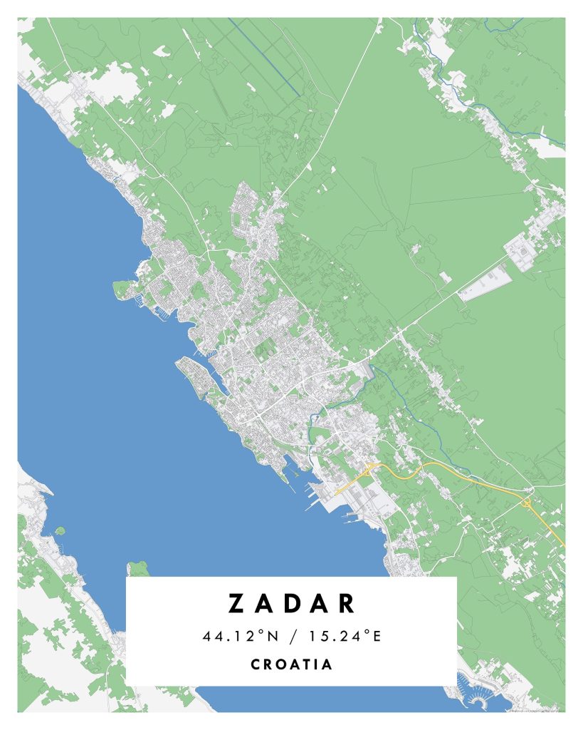 ZADAR Digitalna Karta Grada | Maps & More