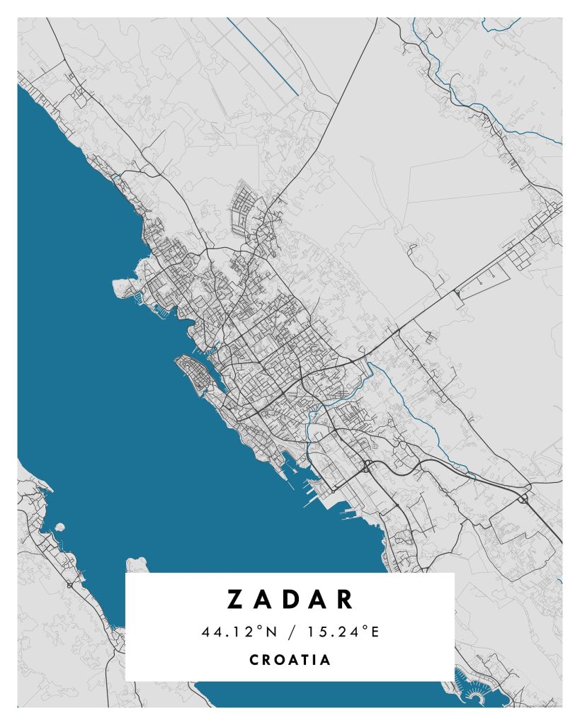 ZADAR City Digital Map Poster – Special | Maps & More