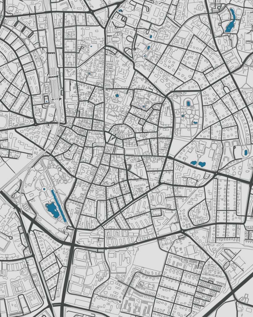 LUND City Digital Map Poster – Special | Maps & More