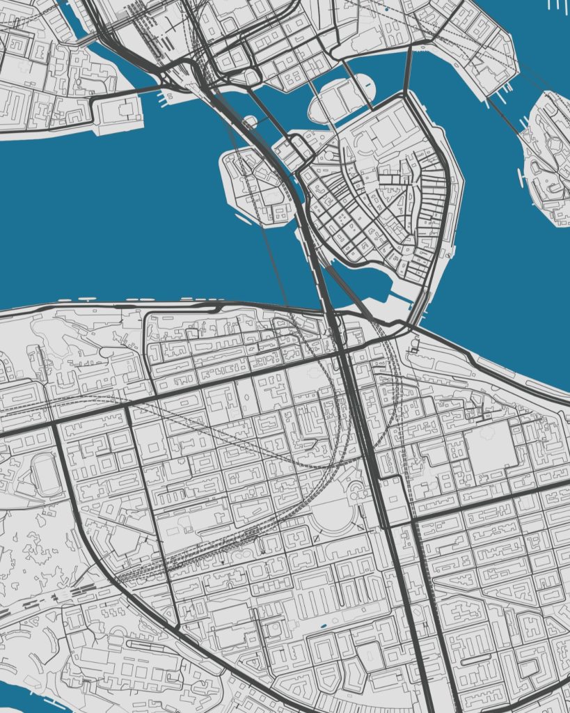 STOCKHOLM City Digital Map Poster – Special | Maps & More